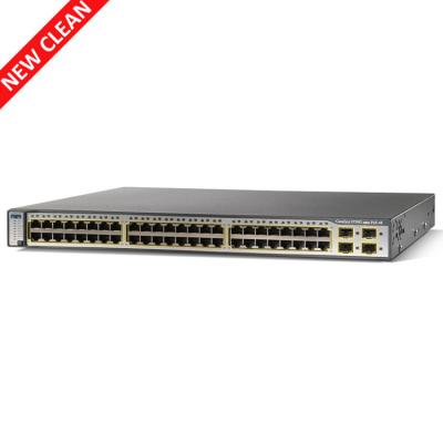 中国 層3のCisco 48の港10ギガビット スイッチ触媒3750シリーズWS-C3750G-48PS-E 販売のため