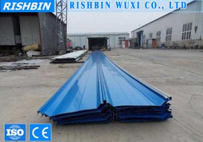Cina lamiera di acciaio ondulata colorata larghezza dello zinco di 820mm per la grande costruzione della portata in vendita