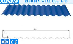 Cina Wave ha perforato il rotolo d'acciaio del pannello del tetto che forma lo spessore 0.2-0.6mm dei prodotti in vendita