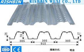 中国 ライト級選手によって電流を通される金属の Decking シート 915mm の鋼鉄屋根ふきのプロフィール 販売のため