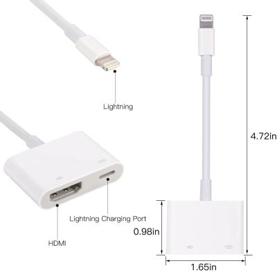 Cina fulmine 5V al TPE dell'adattatore dell'adattatore 1080P Digital avoirdupois del convertitore di HDMI in vendita