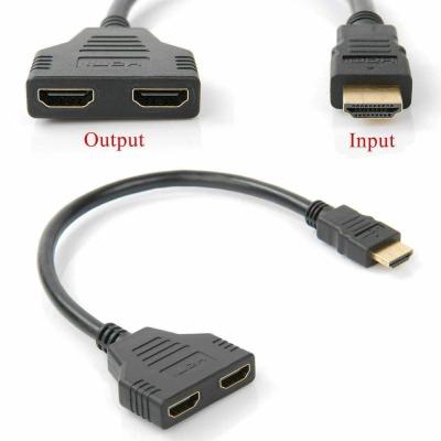 Cina Separatore 1 del PVC HDMI in 2 verso l'esterno il convertitore del video adattatore del porto del separatore 2 per PS4 HDTV in vendita