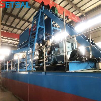 중국 사이클론 타입 Cast Iron Cyclone Chain Bucket River Sand Gold Dredge for Congo Diamond (공화국 다이아몬드 용) 판매용