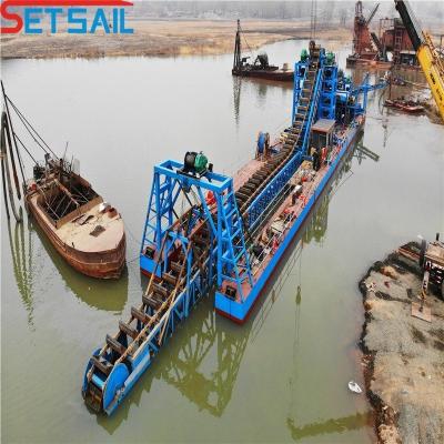 중국 사이클론 타입 Cast Iron Cyclone Chain Bucket River Sand Gold Dredge for Congo Diamond (공화국 다이아몬드 용) 판매용