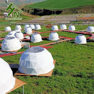 China Casa de la bóveda geodésica de la prenda impermeable del centro turístico del hotel que acampa con la cortina y la puerta en venta
