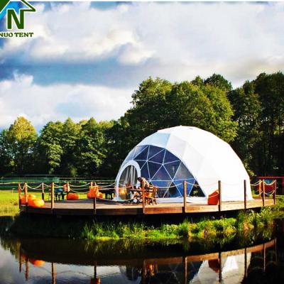 China Casa prefabricada de Glamping de la tienda de la bóveda geodésica del diámetro los 6m para el alojamiento de Rourist en venta
