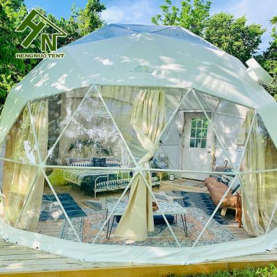 中国 Glampingリゾートのための遅滞2人の測地線ドームのテントを炎にあてなさい 販売のため