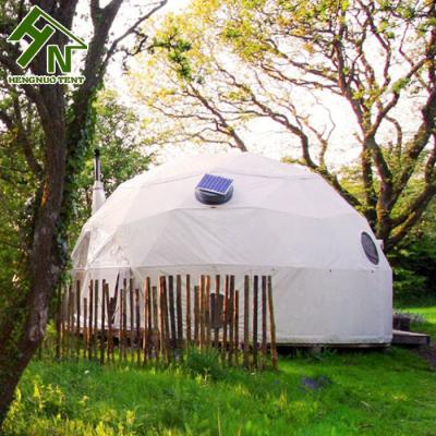 China tienda glamping al aire libre de acero galvanizada en baño caliente de la bóveda de la vida de la casa para los attrations turísticos en venta