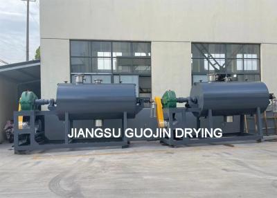 Chine Sludge Continous Stirring Harrow Paddle Rotary Vacuum Dryer 1200mm Diameter à vendre