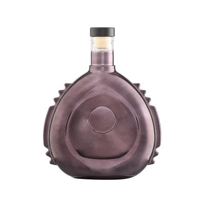 Cina Bottiglie di liquore elettroplate da 750 ml per la manipolazione delle superfici stampate a caldo in vendita