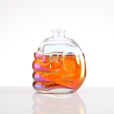 Cina Bottiglie di vetro di whisky a forma unica con sigillo personalizzato per la vodka e altri magazzini in vendita