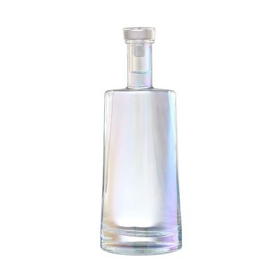 Cina Bottiglia di liquore di vetro colorata con sigillo personalizzabile e colletto in plastica di alluminio in vendita