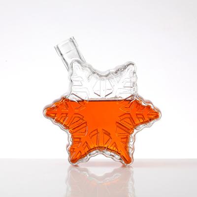 Cina Bottiglia di vetro personalizzata da 350 ml/500 ml/750 ml con disegno unico e forma speciale insolita in vendita