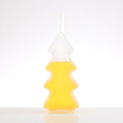 Cina Personalizza Tipo di sigillamento 500ml Bottiglia di vetro cristallino bianco per la decorazione dell'albero di Natale in vendita