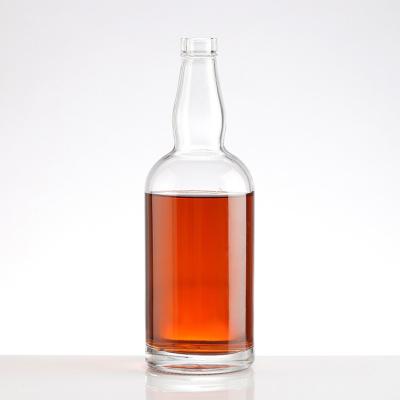 Cina Bottiglia in vetro piatto da 200 ml per vodka whisky gin tipo di sigillatura personalizzare Spedizione rapida in vendita
