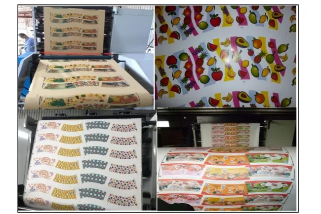 Nice -1colors Roll Paper Sticker Label Flexo Printing Machine