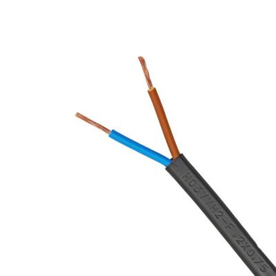 China Copper Conductor PVC Insulation Wire 2 Core Flat 100M Flexible Power Cable for sale