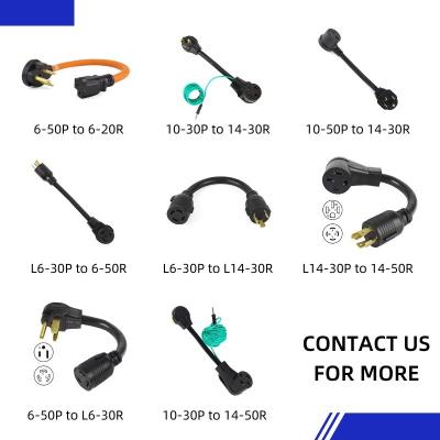 中国 拡張ケーブル IPレベル IP22 US認定 ネマ 6-50p から ネマ 10-50r L14-30r  RV用の 240v 50 Amp 30 Amp 電源コード 販売のため