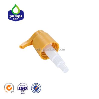 몸 세척 손 크림 병을 위한 노란 플라스틱 로션 펌프 4.0g