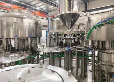 Cina 4 in macchine di 1 rifornimento liquide automatiche, spappoli l'imbottigliamento dell'ANIMALE DOMESTICO del succo e la tappatrice in vendita