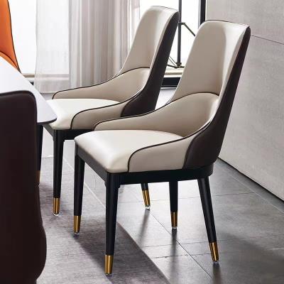 Chine Wooden Italian Style Dining Chairs Comfortable PU Seating à vendre