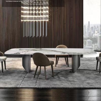 China 공장 뜨거운 판매 10인승 저녁 식사 대리석 식탁 의자는 식당 가구 세트 for sale