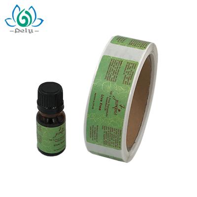 Chine petit pain de label de vinyle de couleur de 3 x de 7.5cm Amber Bottle CMYK à vendre