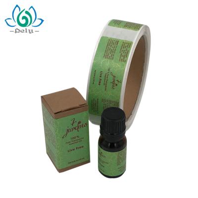 Chine petit pain de label de vinyle de couleur de 3 x de 7.5cm Amber Bottle CMYK à vendre