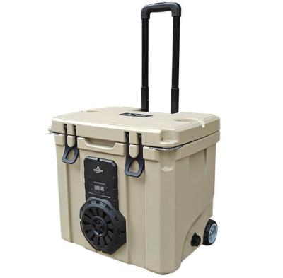 Cina Frigorifero portatile isolato da 37QT con altoparlante, materiale PE impermeabile, rotostampato, per vino, cibo, pesca, lattine, per campeggio, logo in vendita