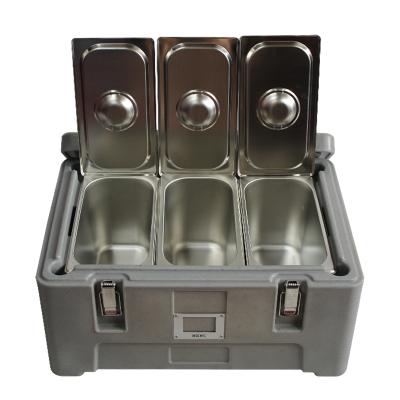 China Factory Supply 30L PU Foam Catering Restaurant Keep Warm Thermal Transport Container Top Loading Food Pan Carrier For Fast Delivery for sale