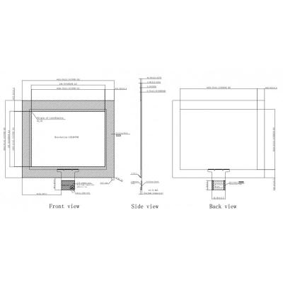 Cina 12.1 pollici Custom TFT Capacitive Touch Screen Panels 5 punti di contatto G+G Struttura in vendita