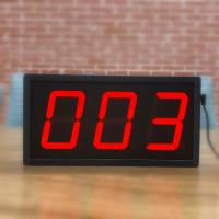 IR Remote Control 3 Digit Led Number Display 4 Inch Lcd Screen