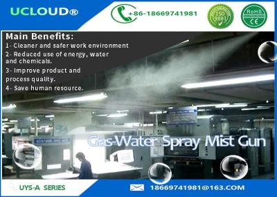 China Sistema de refrigeração da névoa da água da baixa pressão de controle de umidade com o bocal de pulverizador de aço inoxidável do jato de água para o controle de poeira à venda
