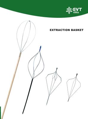 China Anti Migration Nitinol Stone Basket Friction Coating Lower Ureteral Calculus for sale