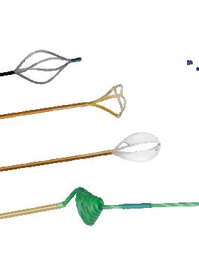 China Single Use Ureteral Stone Basket Polyimide Sheath Nitinol Stone Extractor 0.035" Guidewire for sale