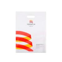 Quality LDPE Plastic Die Cut Shopping Bags With Handle Customized Logo Printing for sale