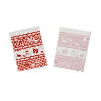 Quality Valentines Day Candy Bag Party Favors Clear Cellophane Treat Bags With Adhesive Seal for sale