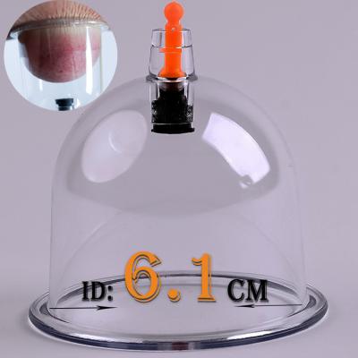 Cina Parete spessa 1000 Y1 MIX 6.1CM Pompa a mano Disposable Hijama Therapy Vacuum Cup Set in vendita