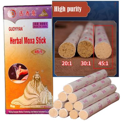 China Moxibustião chinesa Acupuntura Terapia de aquecimento 45 1 Moxa Stick com 10 anos de ouro à venda