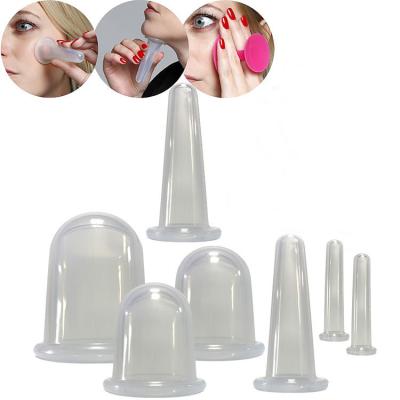 Cina Funzione di bellezza 7 pezzi di silicone bianco Hijama Facial Cups per anti-invecchiamento Facial Cupping in vendita