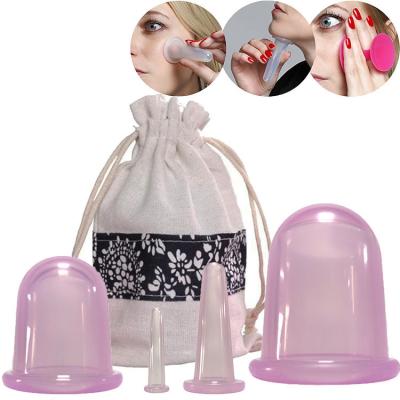 China Classe I Certificação Soft Silicone Vacuum Cupping Cup Set para Massagem Manual à venda