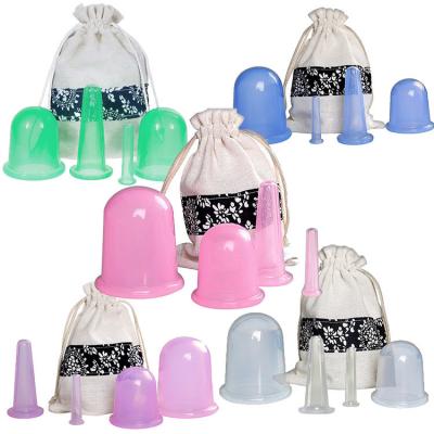 Cina Stampa del logo Set di massaggio facciale in silicone da Source Cupping in vendita