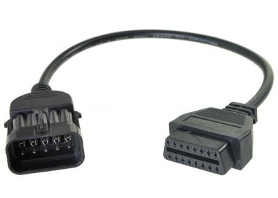 Chine Câble à grande vitesse de conversion de voiture d'OBD pour le mâle de Pin d'Opel 10 à la femelle de Pin OBD2 16 à vendre