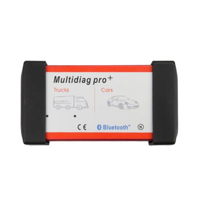 Китай Metal красный блок развертки V2014.01 Bluetooth Multidiag Pro+ автоматический диагностический для карточки автомобилей/тележек OBD2 4GB TF продается