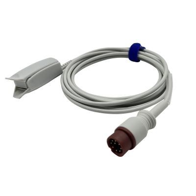 Chine capteur de 3m 10ft Biolight Spo2 compatible pour l'astuce adulte d'agrafe de technologie de Biolight S10/S12 OXI à vendre