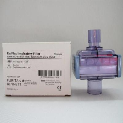 China Herbruikbare Re/Flex inspiratoire bacteriefilter voor PB760 PB840 4-074600-00 Individueel pakket Te koop