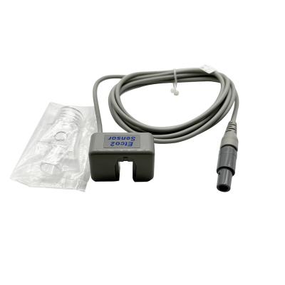 中国 メインストリームキャプノグラフィ EtCO2センサーモジュール LEMO 8ピン 60度 BA210 グレー TPU ジャケット 販売のため