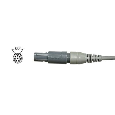 中国 メインストリームキャプノグラフィ EtCO2センサーモジュール LEMO 8ピン 60度 BA210 グレー TPU ジャケット 販売のため