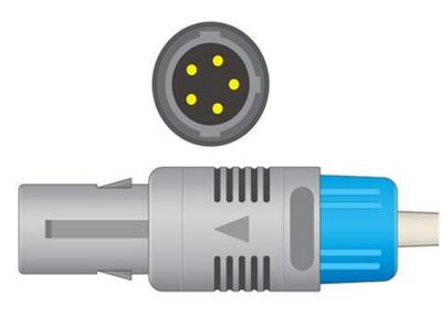 China El cable goldway del adaptador de Compatilbe UT4000a spo2/el cable de extensión con CE de la muesca 5pin uno y el ISO aprobó en venta