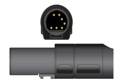 China Longitud compatible 700-0002-00 del cable los 2.4m del adaptador Spo2 del Pin de Spacelabs 7 en venta